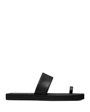 Tory Burch Toe Ring Flip Flop Sandals - Perfect Black