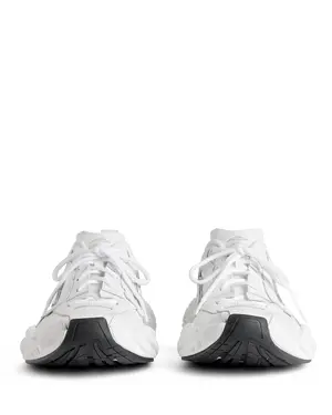 Balenciaga Monday Lace Up Sneakers - Gris/noir
