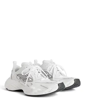 Balenciaga Monday Lace Up Sneakers - Gris/noir