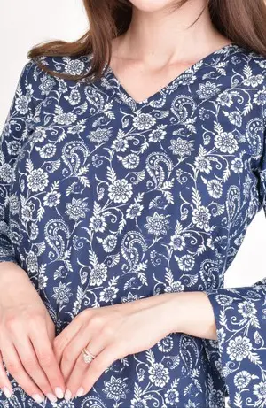 RAAS Emilia Paisley Print Cotton Top