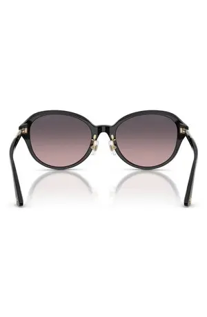 JIMMY CHOO 54mm Phantos Sunglasses - Black / Pink Gradient Grey