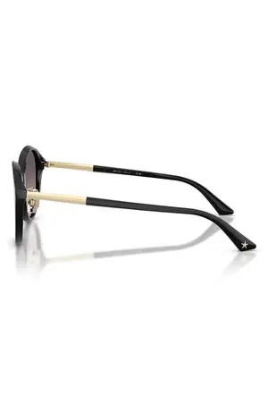 JIMMY CHOO 54mm Phantos Sunglasses - Black / Pink Gradient Grey