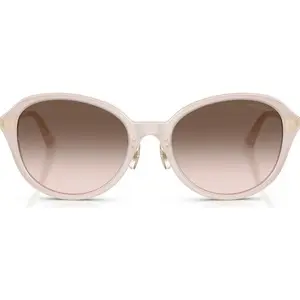 JIMMY CHOO 54mm Phantos Sunglasses - Opal Taupe / Pink Dark Grey