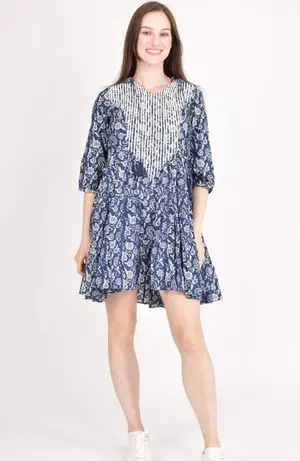 RAAS Harper Embroidered Mini Dress