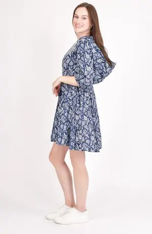 RAAS Harper Embroidered Mini Dress