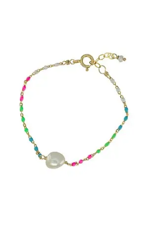 ALBISIA Iris Pearl Bracelet - 14k Gold Filled