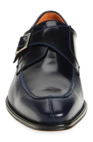 Mezlan Pego Monk Strap Shoe - Blue