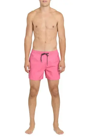 Quiksilver Solid Volley Swim Trunks - Pink Lemonade