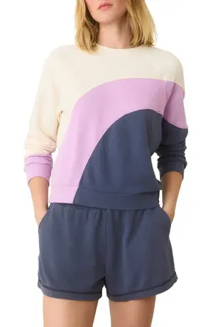 Marine Layer Colorblock Cotton Terry Sweatshirt