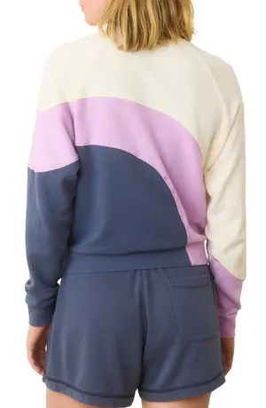 Marine Layer Colorblock Cotton Terry Sweatshirt