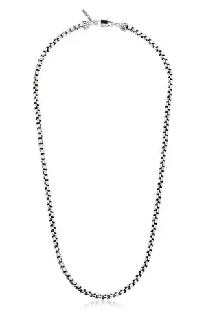 MR. ETTIKA Ettika Box Chain Necklace - Silver