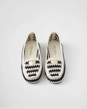 Prada Crochet Loafers