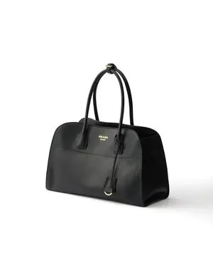 Prada Leather Tote Bag - Black
