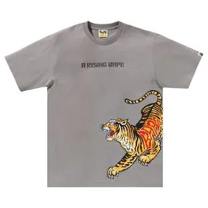 A BATHING APE Tiger And Dragon Tee - Grey