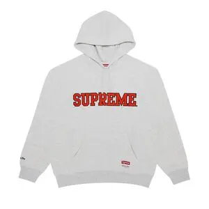 Supreme X Mitchell & Ness Ncaa Hooded Sweatshirt - Grey