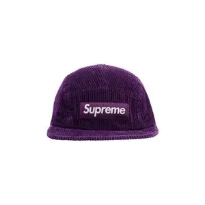 Supreme Corduroy Camp Cap - Purple