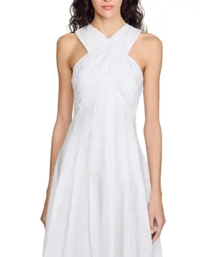 Sandro Pleated Maxi Dress