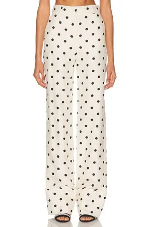 Valentino Garavani Patterned Wide Leg Pants