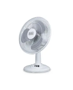 BLACK + DECKER Black+decker Desk Fan For Home And Office - White