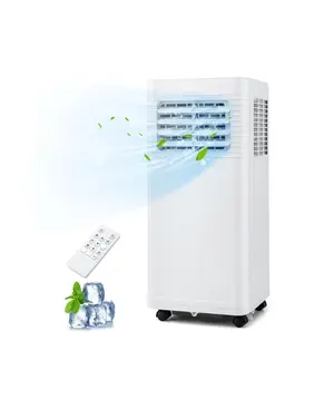 MECALE 8000 Btu Portable Air Conditioner 3 In 1 Ac Unit With Fan And Dehumidifier - White