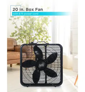 BLACK + DECKER Decker 20” Box Fan With 3 Speed Settings
