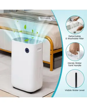 VOLENCA 4500 Sq. Ft Dehumidifier With 5 Modes And 3-color Indicator Light