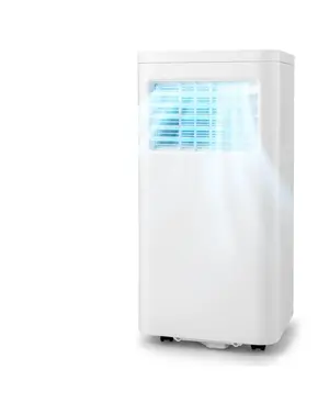 MECALE 6000 Btu Portable Air Conditioner Cools 250 Sq.ft - White