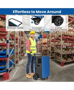 VOLENCA 215 Pints 8000 Sq.ft Commercial Dehumidifier For Home And Basement With 24h Timer