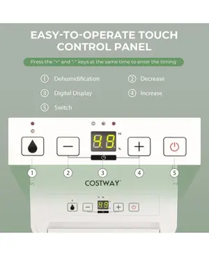 VOLENCA 2000 Sq. Ft 32 Pint Dehumidifier With Continuous/drying/auto Mode