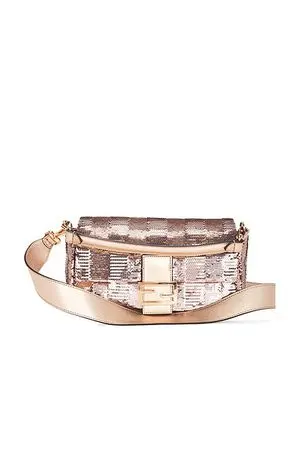 Fendi Pequin Sequins Baguette Nm Shoulder Bag