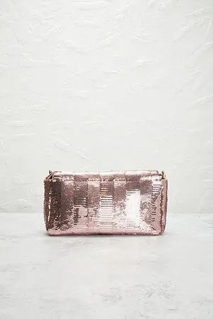 Fendi Pequin Sequins Baguette Nm Shoulder Bag