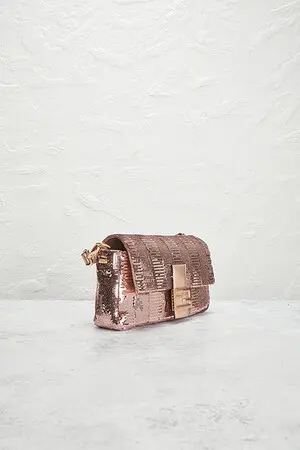 Fendi Pequin Sequins Baguette Nm Shoulder Bag