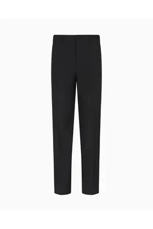 Emporio Armani Wool Poplin Chinos