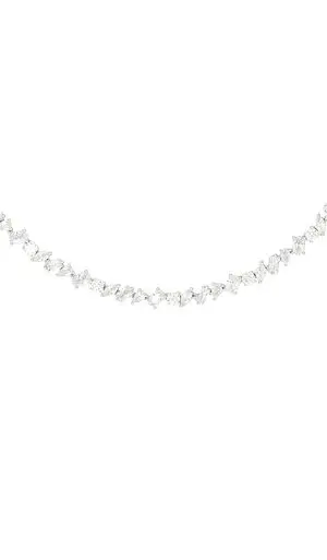 Shashi Pear Diamond Tennis Necklace