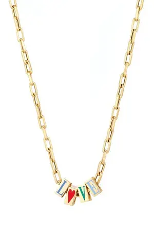 Adina Reyter Big Bead Love Necklace - Mixed