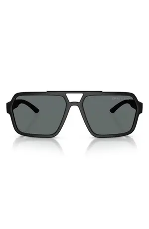 Prada 59mm Polarized Pilot Sunglasses
