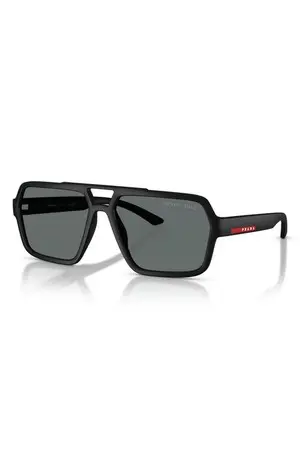 Prada 59mm Polarized Pilot Sunglasses