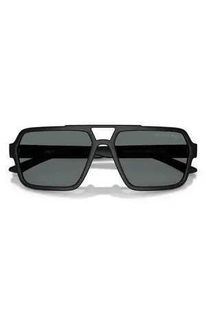 Prada 59mm Polarized Pilot Sunglasses