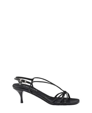 Prada Heeled Leather Sandals