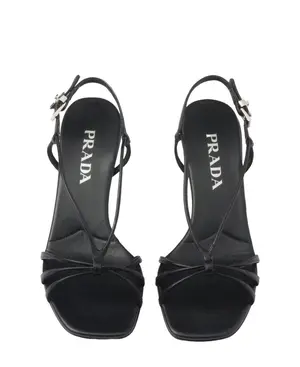 Prada Heeled Leather Sandals