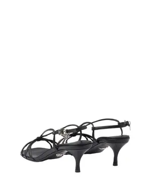 Prada Heeled Leather Sandals