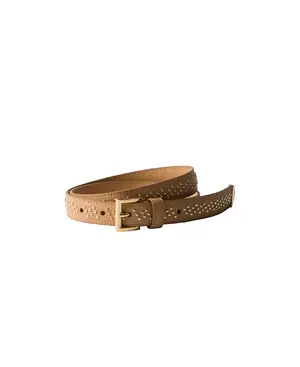 Prada Leather Studded Belt