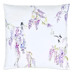 CHRISTIAN FISCHBACHER Purple Rain Floral Sateen Euro Sham - Multi