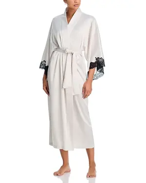 Natori Peony Lace Sleep Robe - Peony Glamour