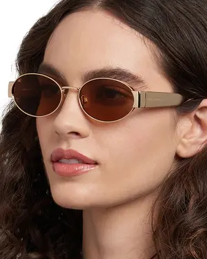 Marc Jacobs Oval Sunglasses Brown