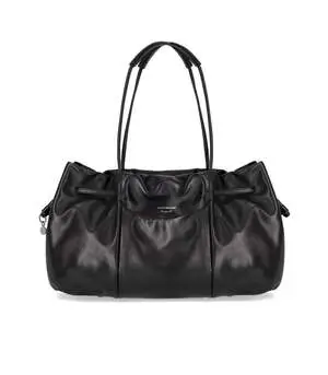 Emporio Armani Gold Tone Shoulder Bags For Women