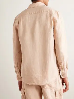 Vilebrequin Caroubis Linen Shirt - Brown