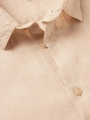 Vilebrequin Caroubis Linen Shirt - Brown