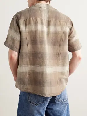 CORRIDOR Asheville Convertible-collar Checked Shirt