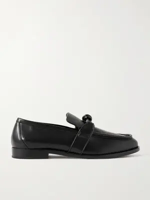 Bottega Veneta Astaire Knot-detailed Leather Loafers - Black